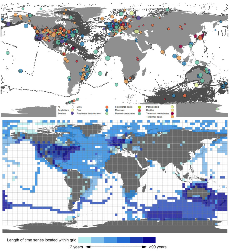 BioTIME: A database of biodiversity time series – Biodiversity and ...